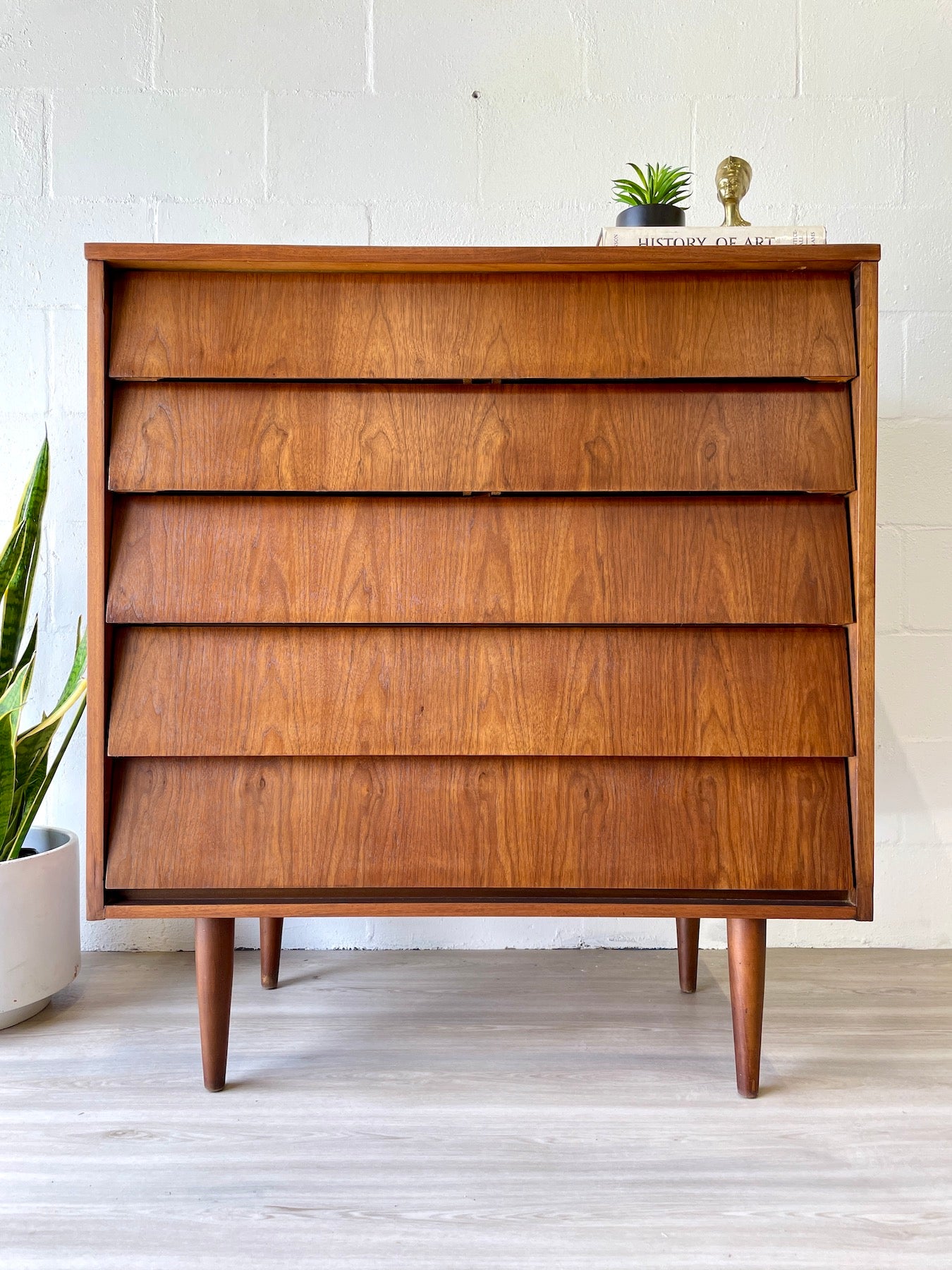 Mid century walnut highboy dresser – Warehaus Orlando