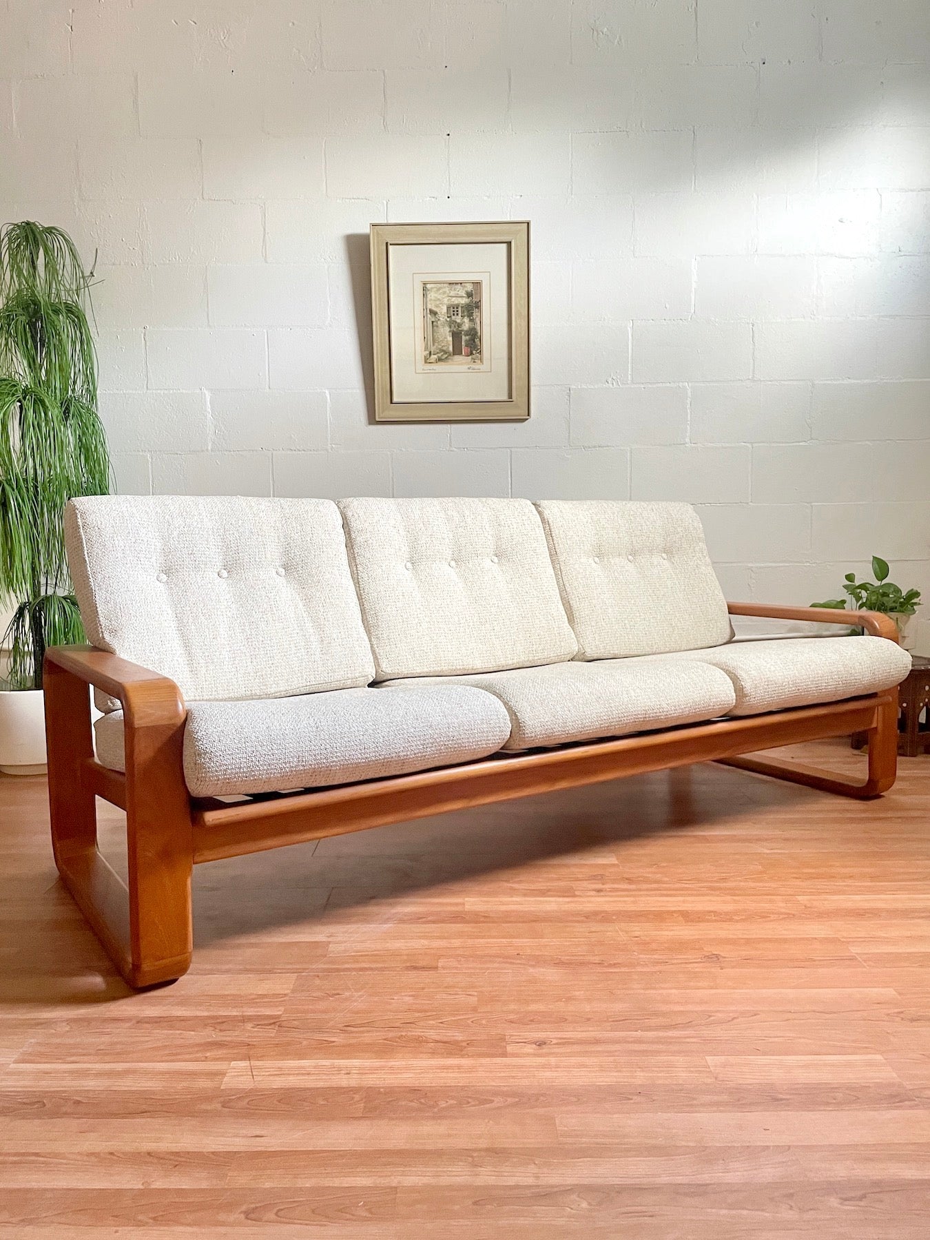 Danish Modern Teak Frame Sofa – Warehaus Orlando