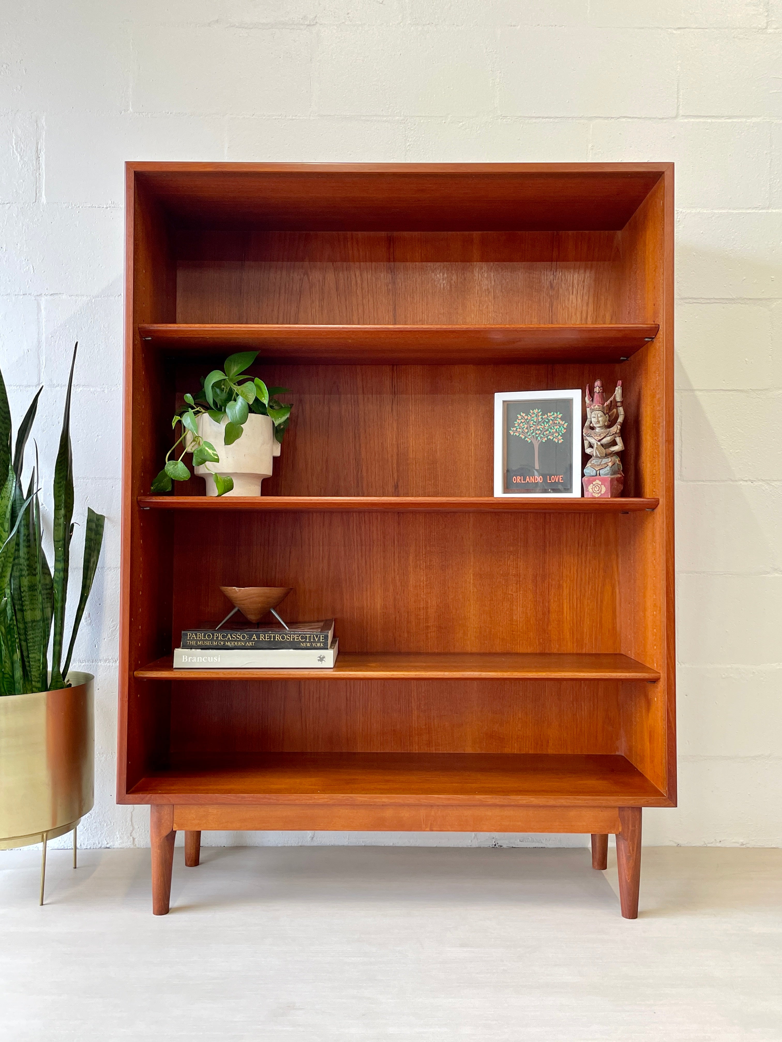 Danish Modern Teak Bookshelf – Warehaus Orlando