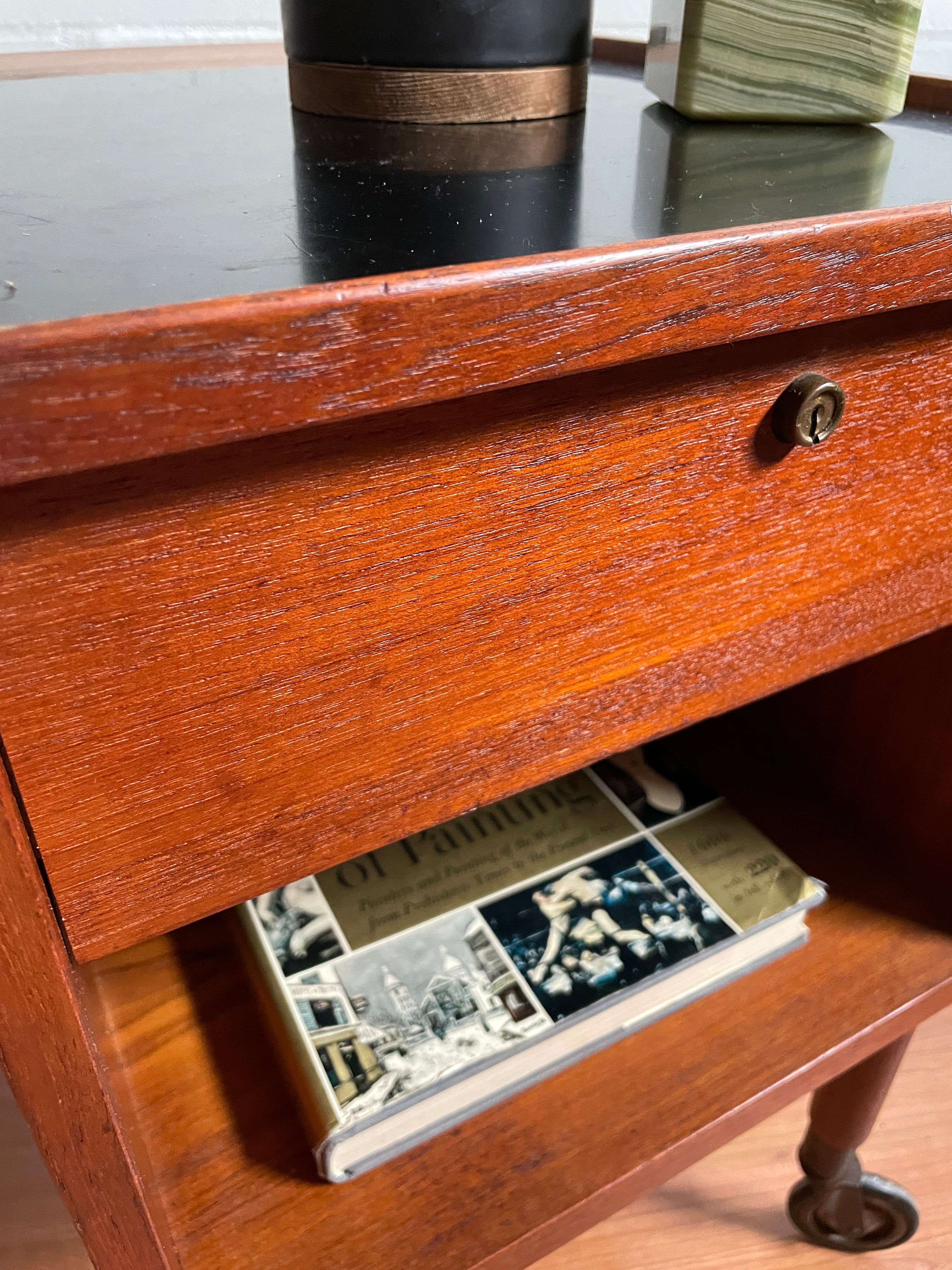 Teak Rolling Bar Table – Warehaus Orlando
